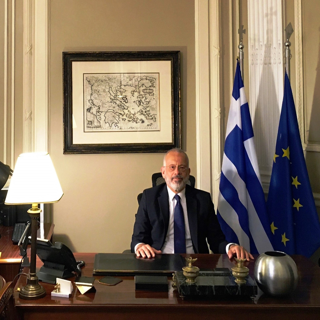 Ο Πρέσβης της Ελλάδας στο Κάιρο Νικόλαος Παπαγεωργίου στην εκπομπή ...