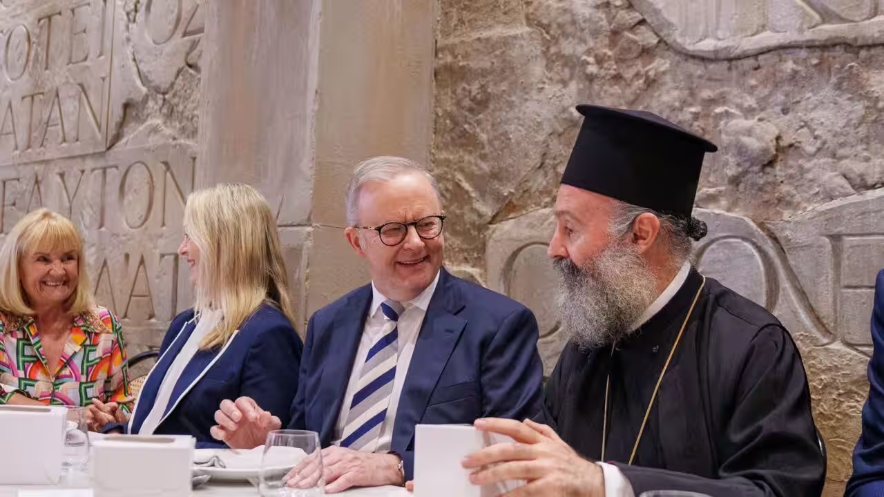 Ο πρωθυπουργός της Αυστραλίας σε πασχαλινό γεύμα με τον Αρχιεπίσκοπο ...